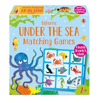 Usborne Under The Sea Matching Games Card & Book | 147496947X - Book ...