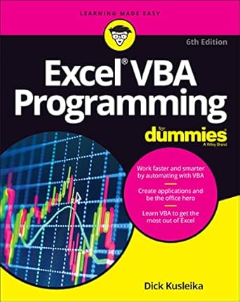 Excel VBA Programming For Dummies | 1119843073 - Book Depository
